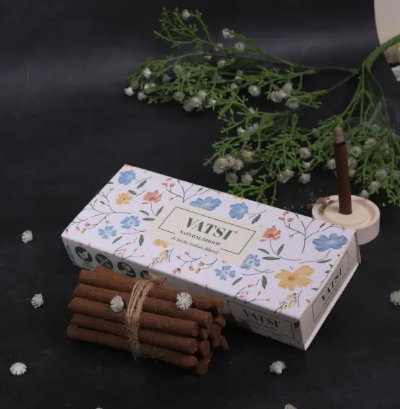 VATSI Natural Dhoop Sticks, Organic Agarbatti, Incense Sticks